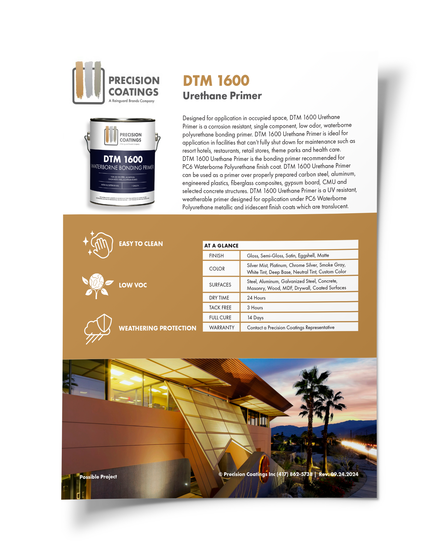 Literature – Precision Coatings Inc